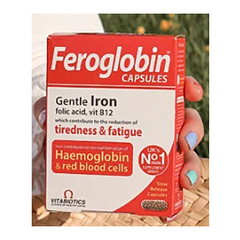 vitabiotics Feroglobin capsules gentle Iron 30s