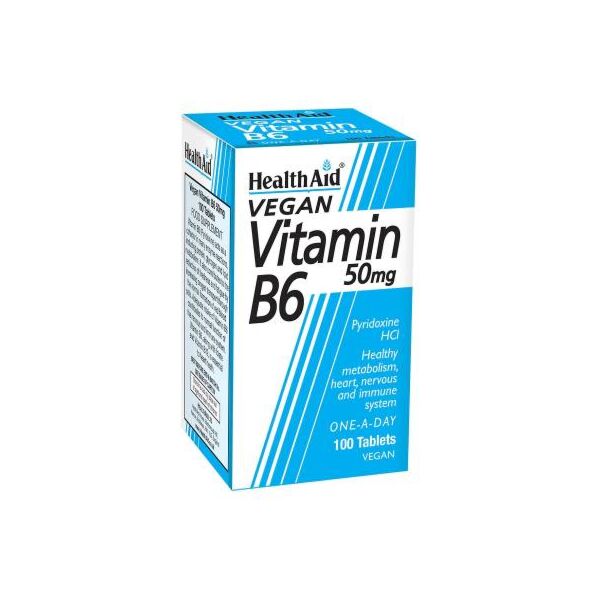 HealthAid Vitamin B6 50mg tablets 100